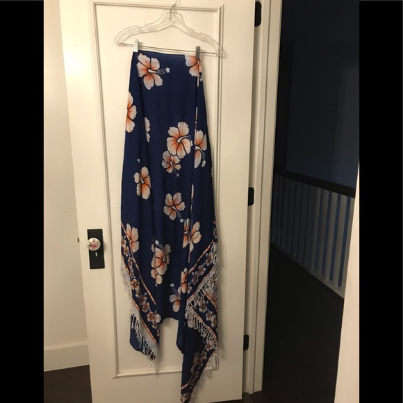 Vintage | Swim | Vintage Hawaiian Print Sarong Full Body Length | Poshmark